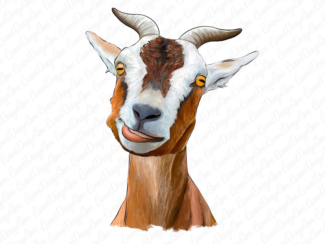 Fainting Goat Png Sublimation Design,hand Drawn Goat Png,animals Goat ...