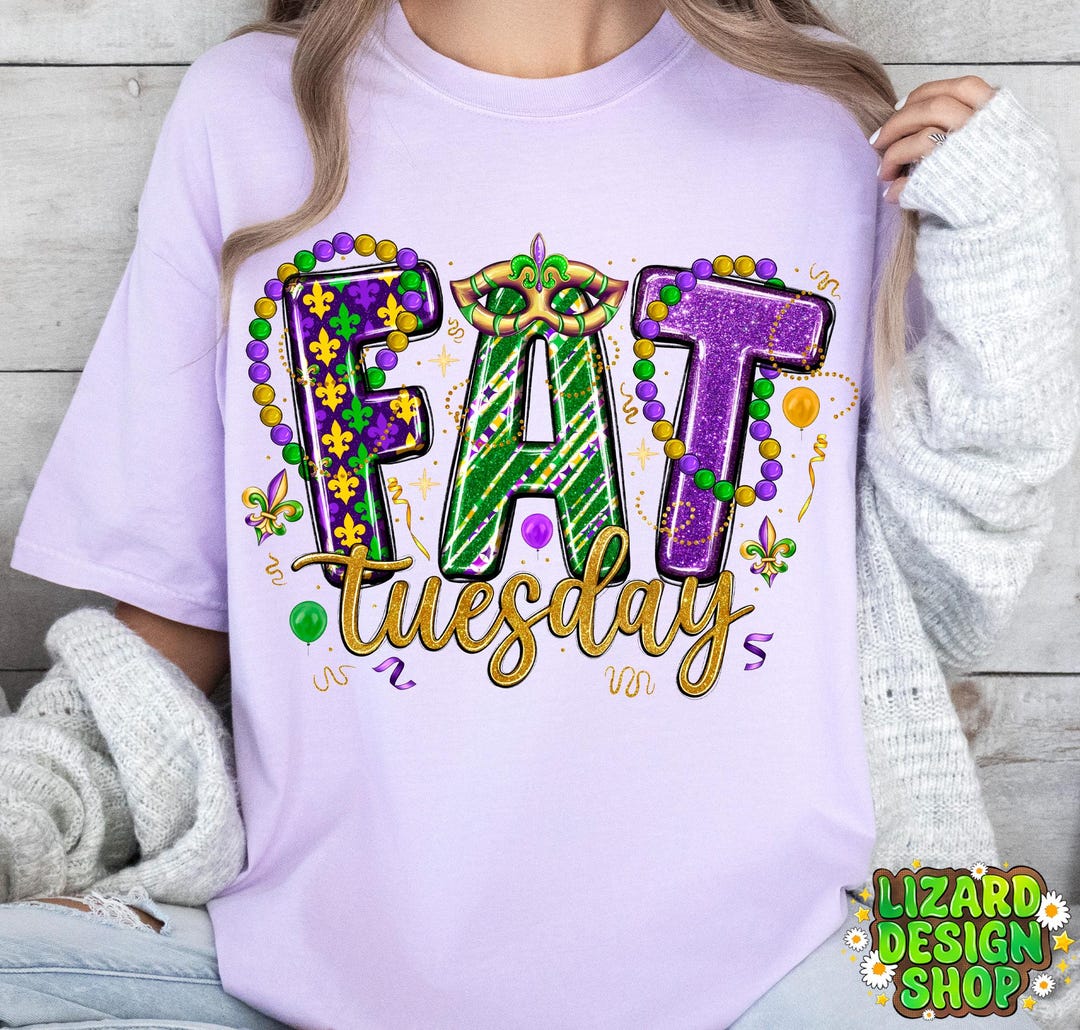 Fat Tuesday Png Sublimation Design Download, Mardi Gras Png, Mardi Gras ...