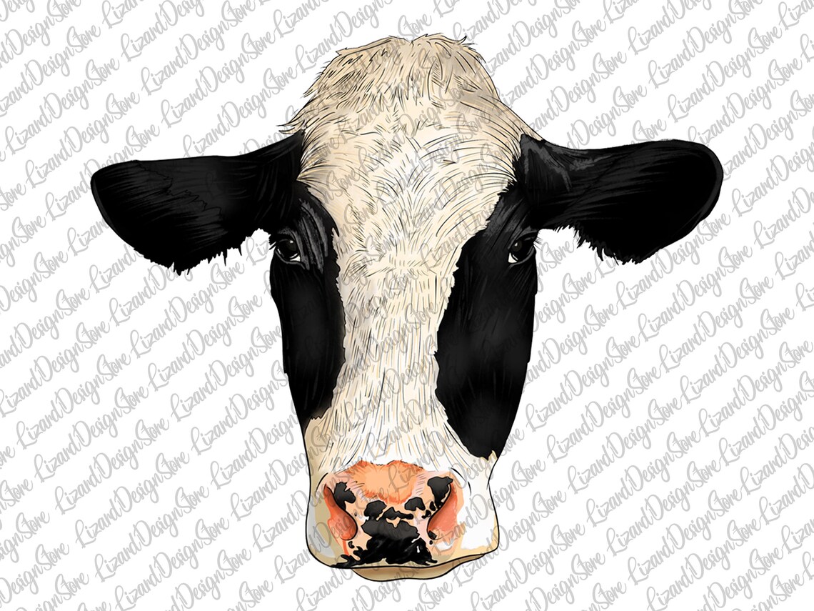 Western Cow Bundle Png Sublimation Design Hand Drawn Cow Png | Etsy