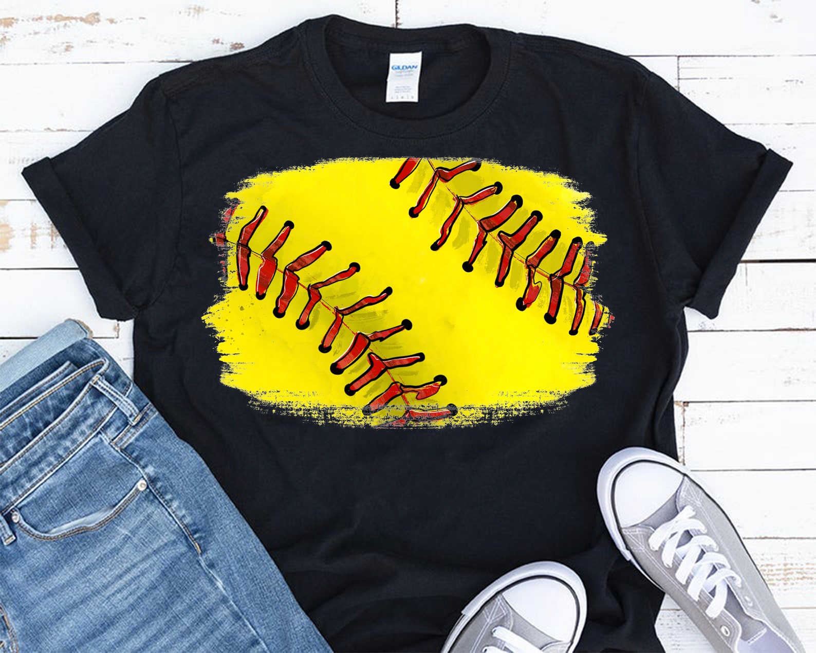 Distressed Softball Splash Frame Design Background PNG - Etsy