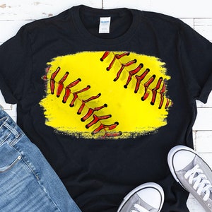 Distressed Softball Splash Frame Design, Background PNG Design ...