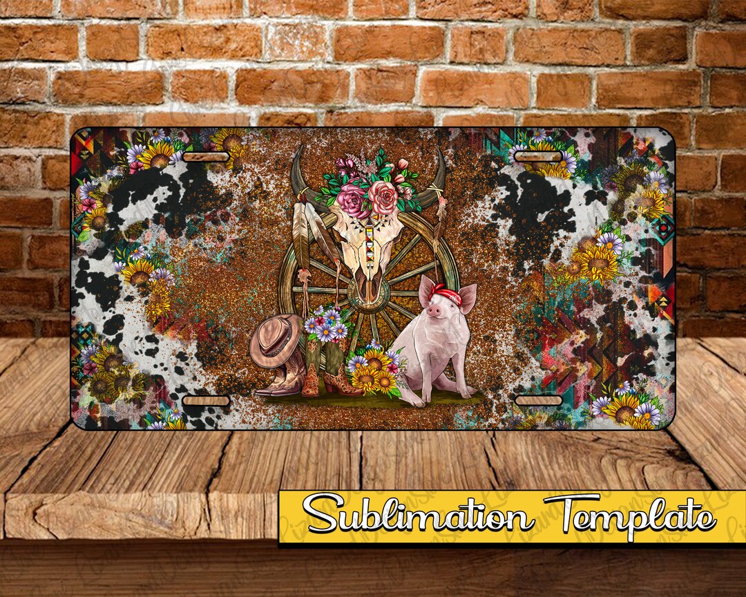 Western Country Roads License Plate Pnglicense Plate - Etsy