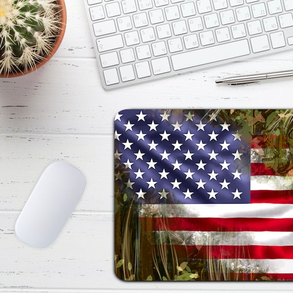 American Flag Mouse Pad - Etsy
