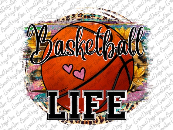 Basketball Life Png Leopard Basketball Design Basketball | Etsy