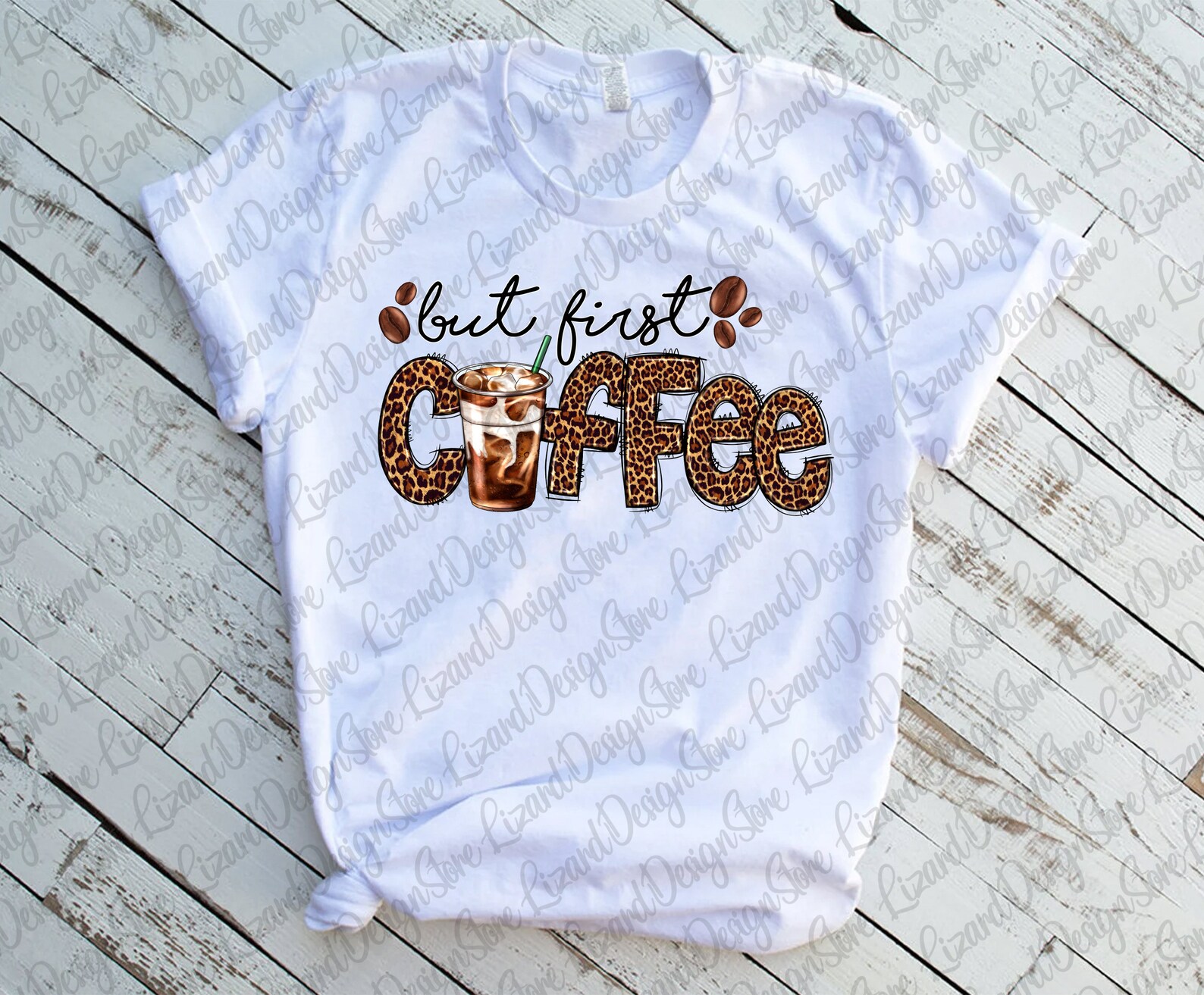 But First Coffee Png, Coffee PNG, Leopard Print, Coffee Sublimation ...