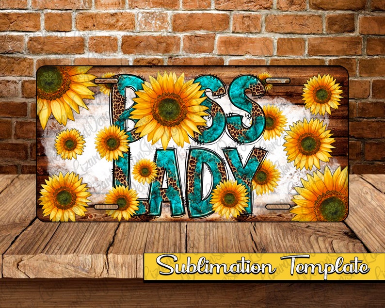 Boss Lady License Plate PNG Boss Lady Png License Plate - Etsy