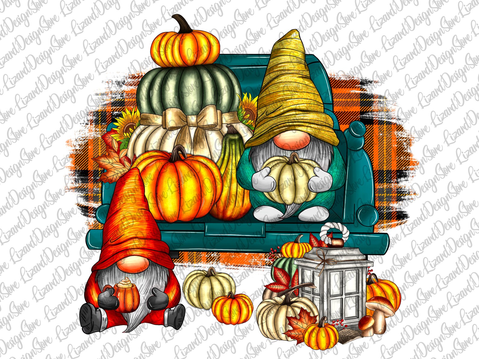 Fall Gnomes Truck Png Sublimation Design Pumpkin Png Fall - Etsy