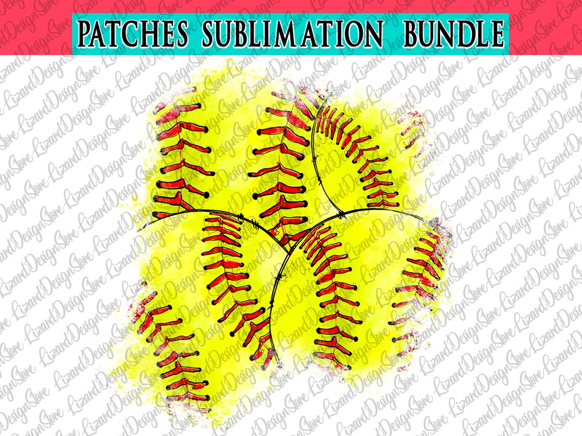 Softball Patch PNG Bundle Sublimation Design Softball Patches - Etsy