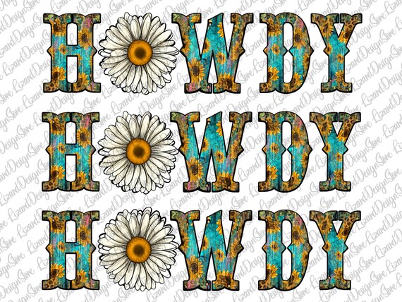 Howdy Camo Turquoise Png Howdy Png Howdy Daisy Design | Etsy