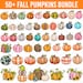 50+ Fall Pumpkins Clipart Bundle, Watercolor Autumn Pumpkin Collection ...