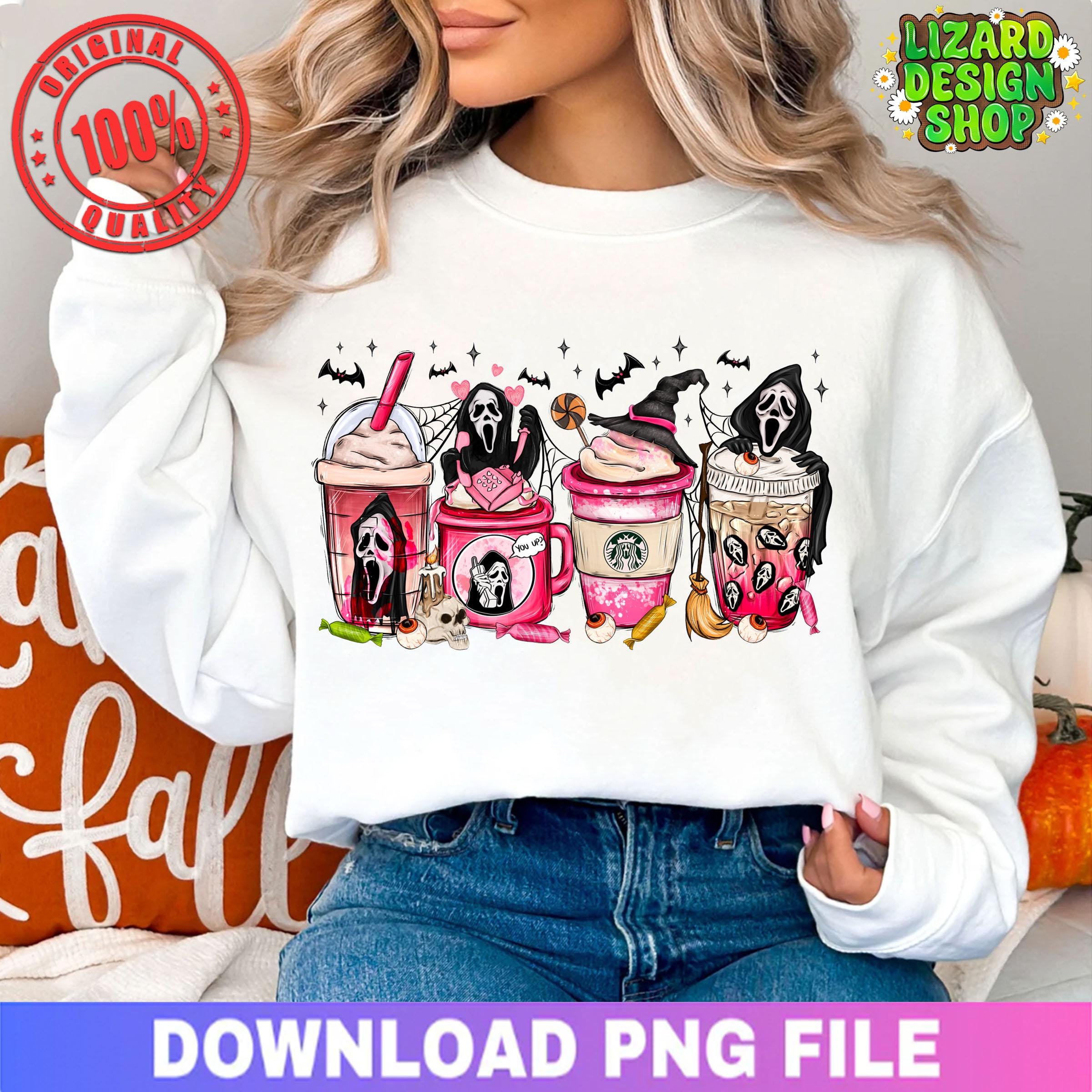 Scream Coffee Cups Png, Scream PNG , Halloween Png, Movie Coffee Png ...
