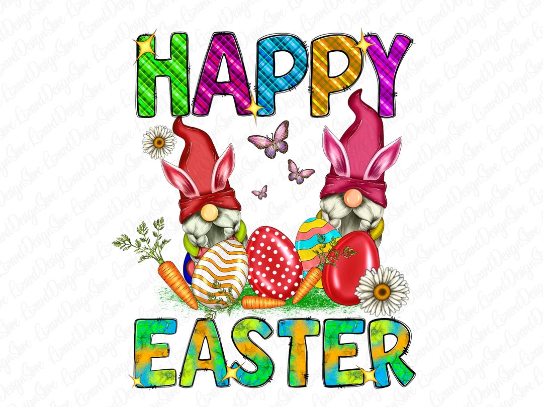 Happy Easter Gnomes Png Sublimation Design, Easter Day Png, Easter ...
