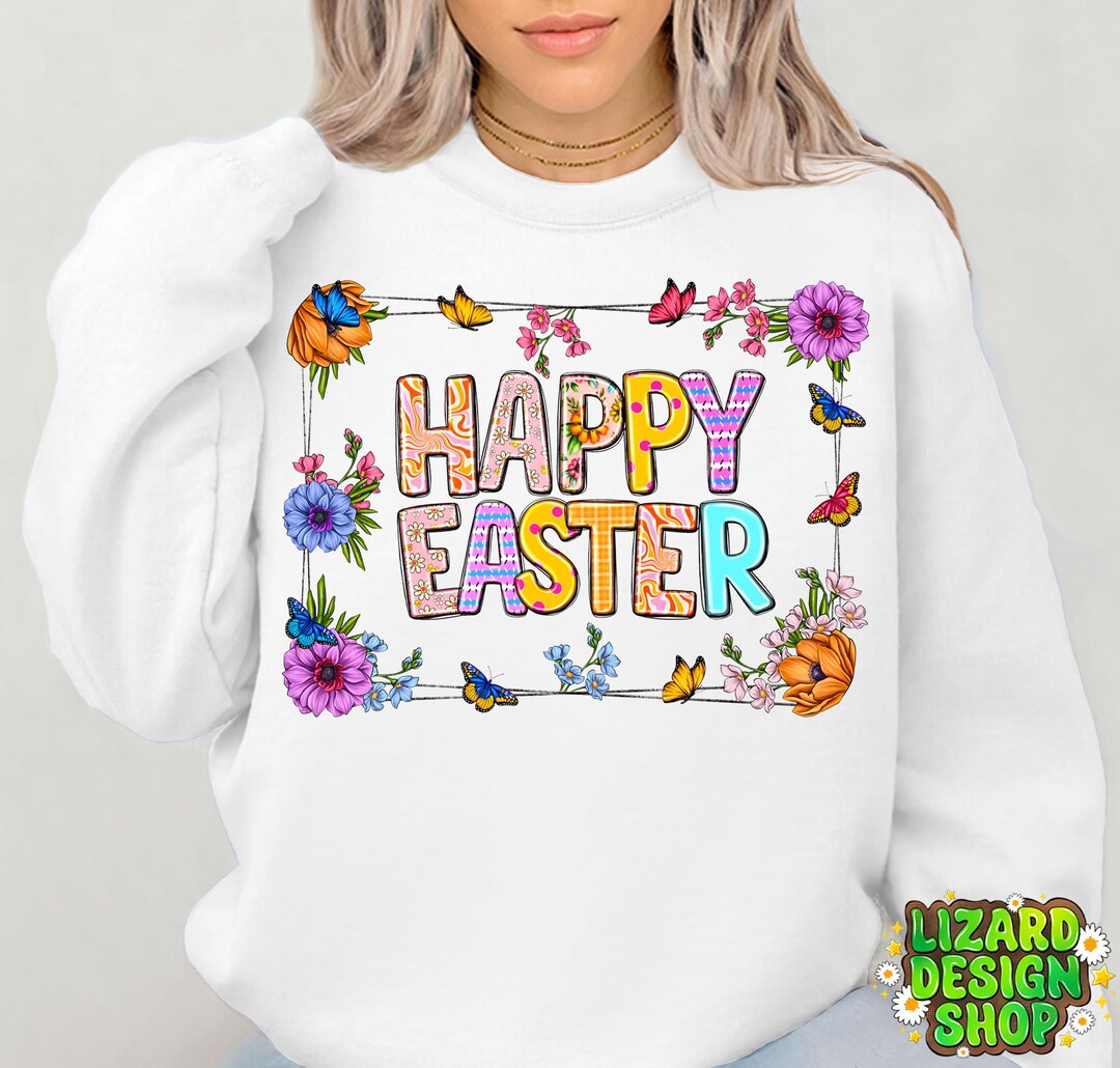 Happy Easter Png, Preppy Easter Png, Sublimation Design Download, Happy ...
