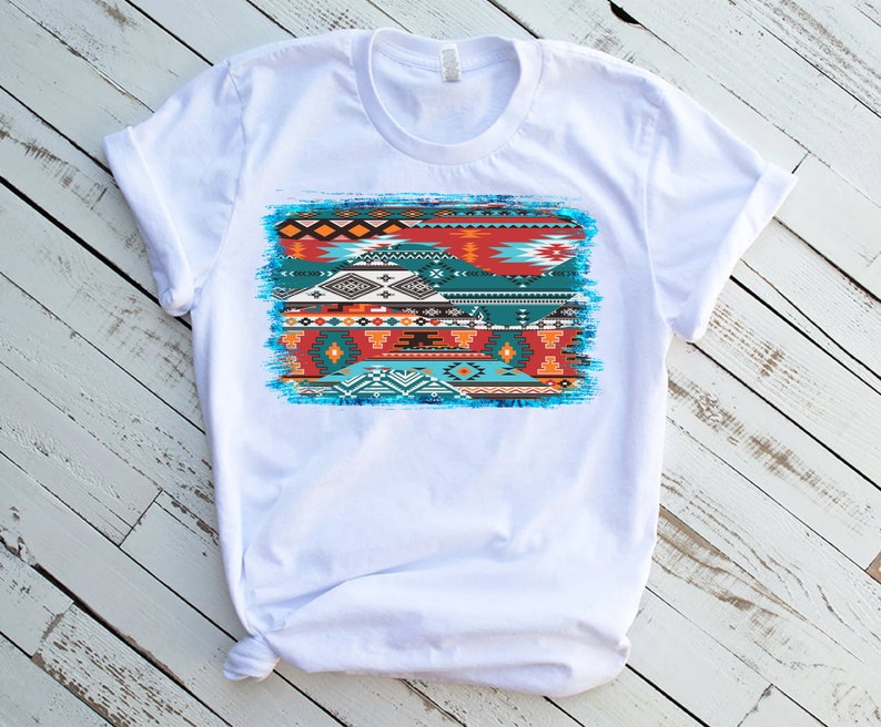 Aztec Turqoise Background Png, Turqoise Sublimation Png, Aztec ...