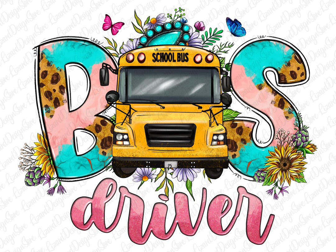 Bus Driver Png Sublimation Design Download, Back to School Png, School ...