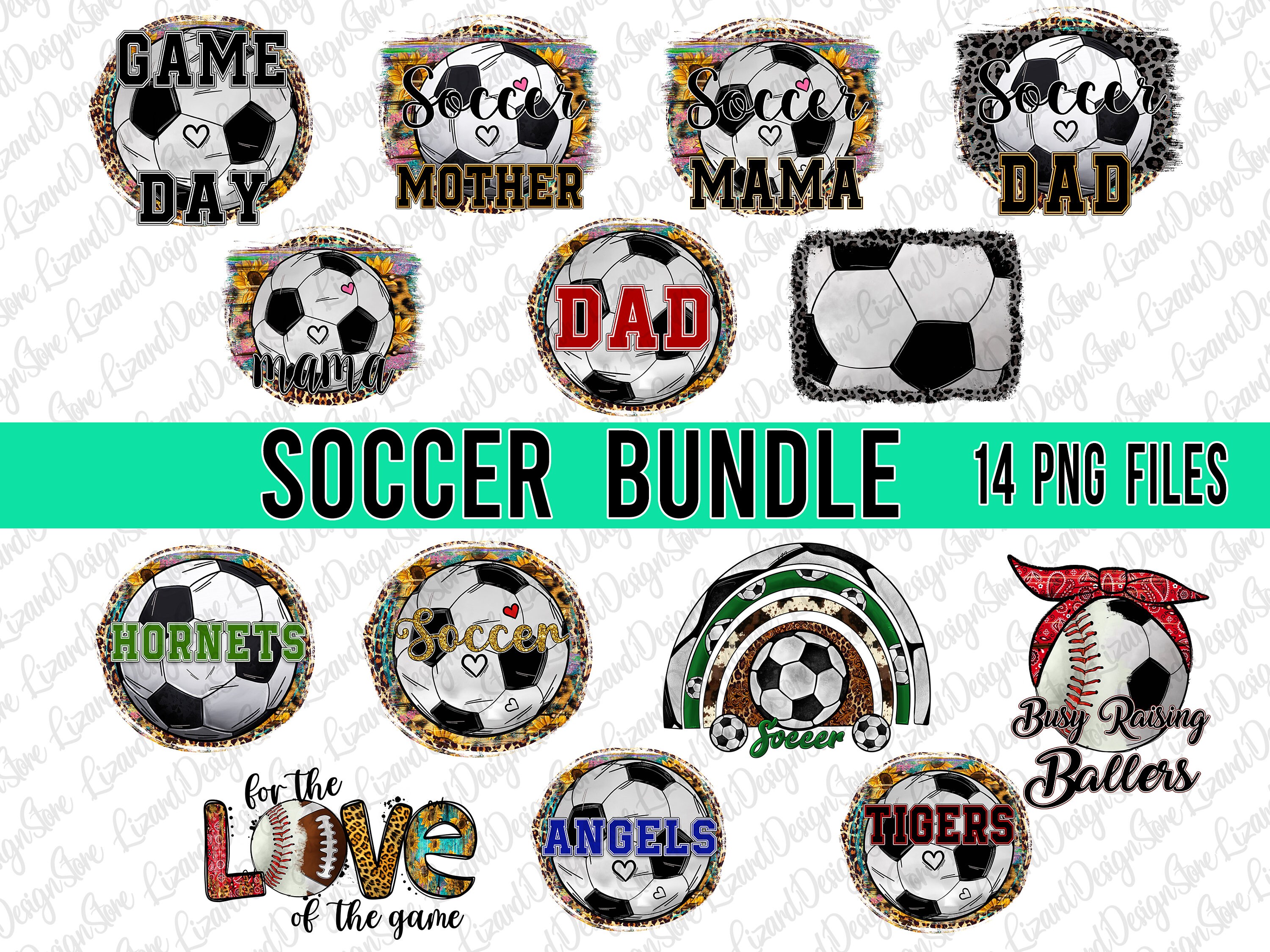 Soccer Sublimation Bundle Png, Soccer PNG Print, Soccer Quote ...