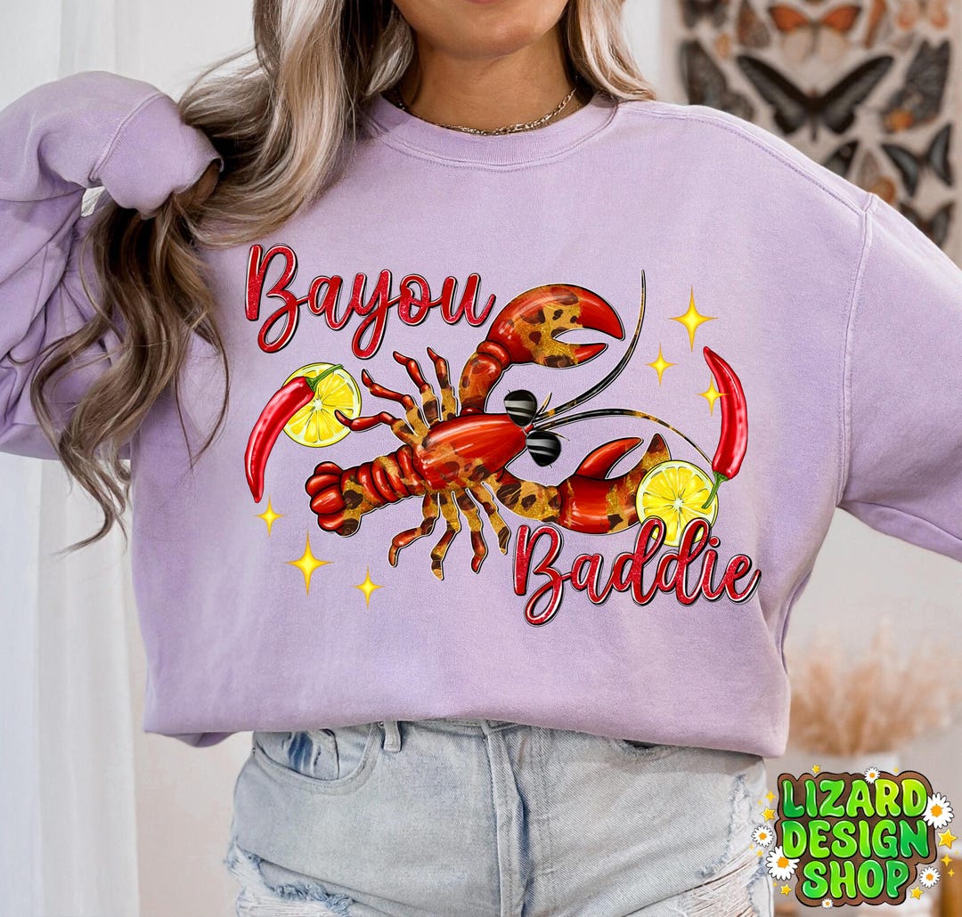 Crawfish Bayou Baddie Png Sublimation Design Download, Happy Mardi Gras ...