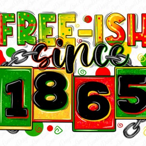 Free-ish Since 1865 Png Sublimation Design Download, Juneteenth Png ...