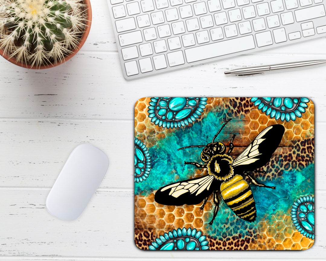 Western Bee Mouse Pad Png, Queen Bee Bees Mouse Pad, Gemstone Mouse Pad ...
