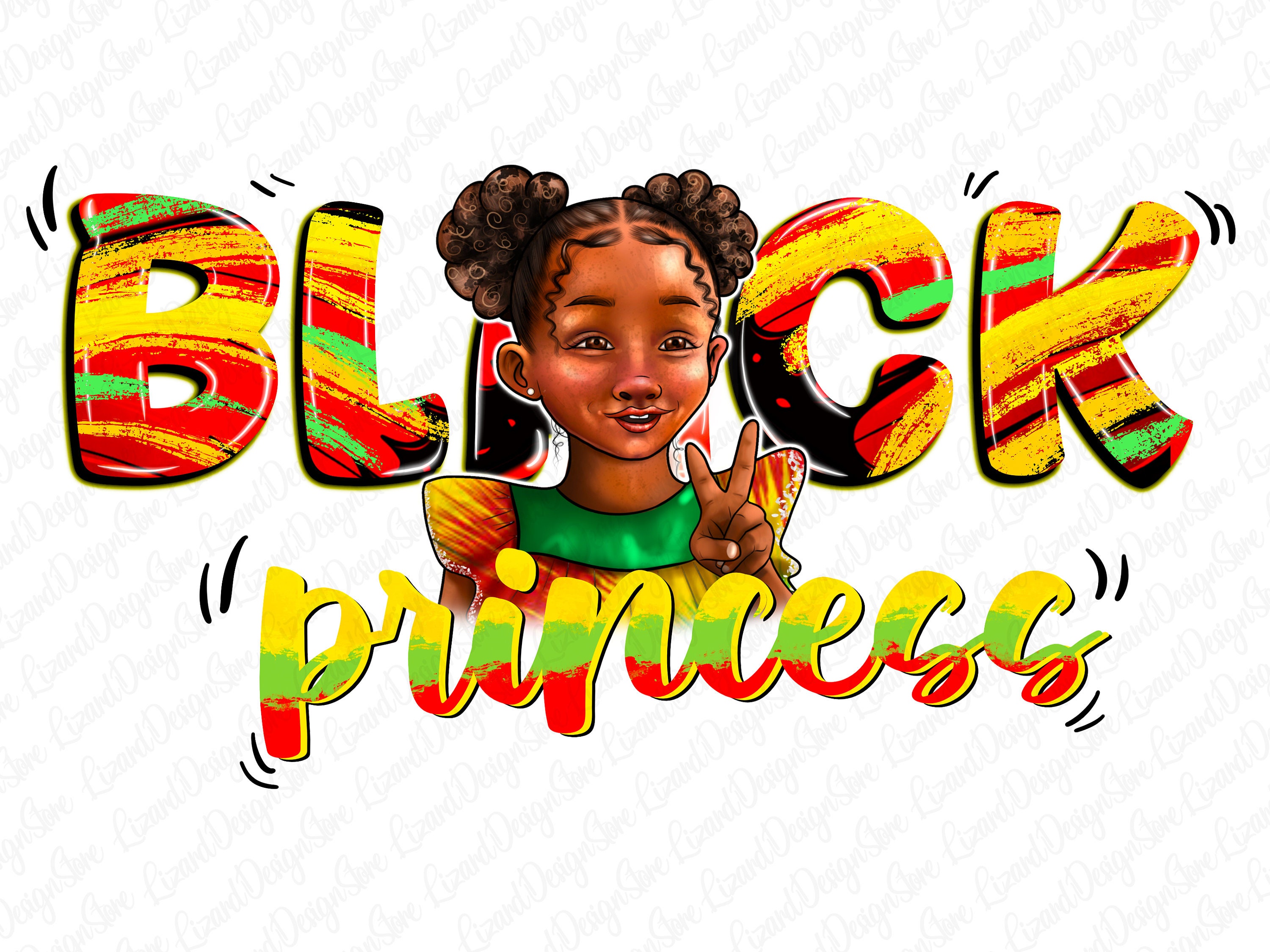 Black Princess Png, Sublimation Design Download, Juneteenth Png, Black ...