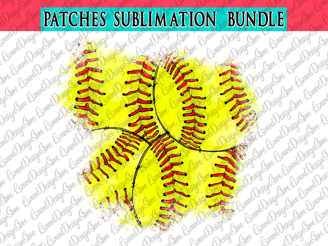 Softball Patch PNG Bundle Sublimation Design Softball Patches - Etsy