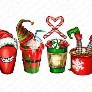 Elf Christmas Coffee Cups Png Sublimation Design,elf Christmas Png ...