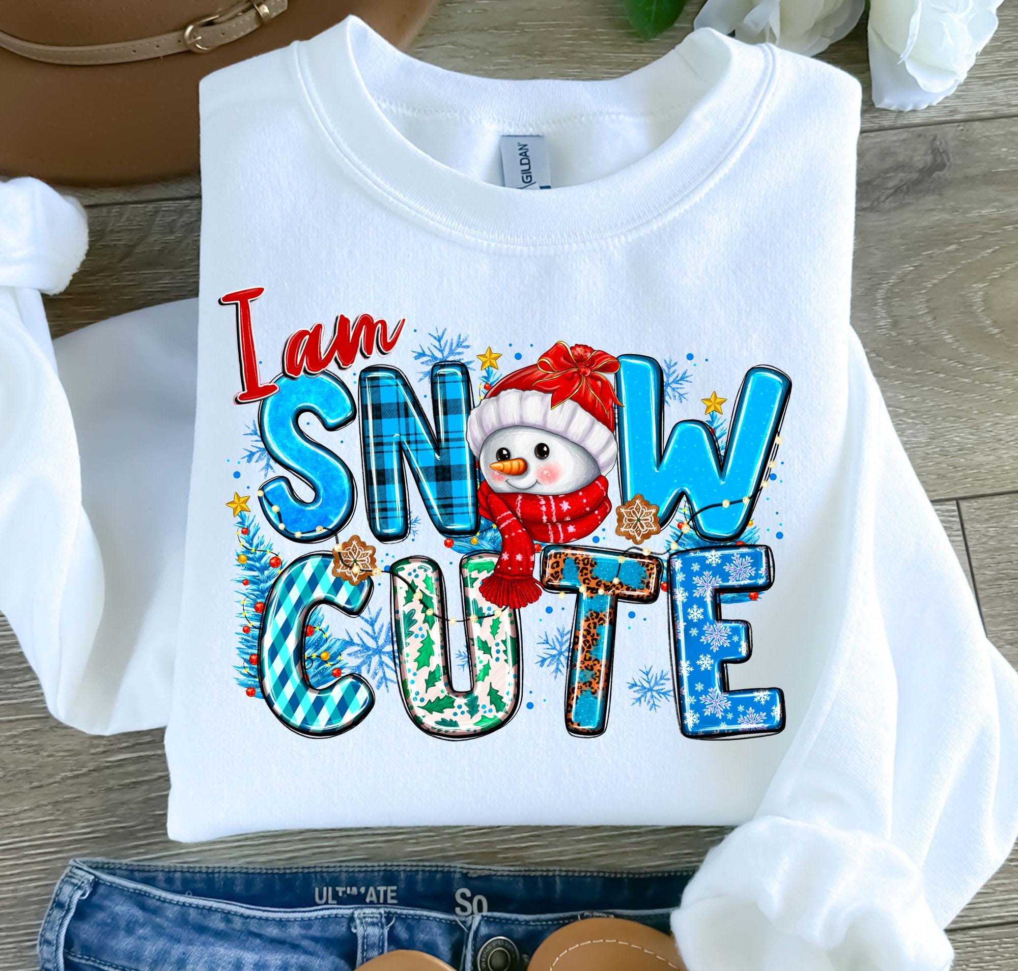 I Am Snow Cute Png Sublimation Design Download, Merry Christmas Png ...