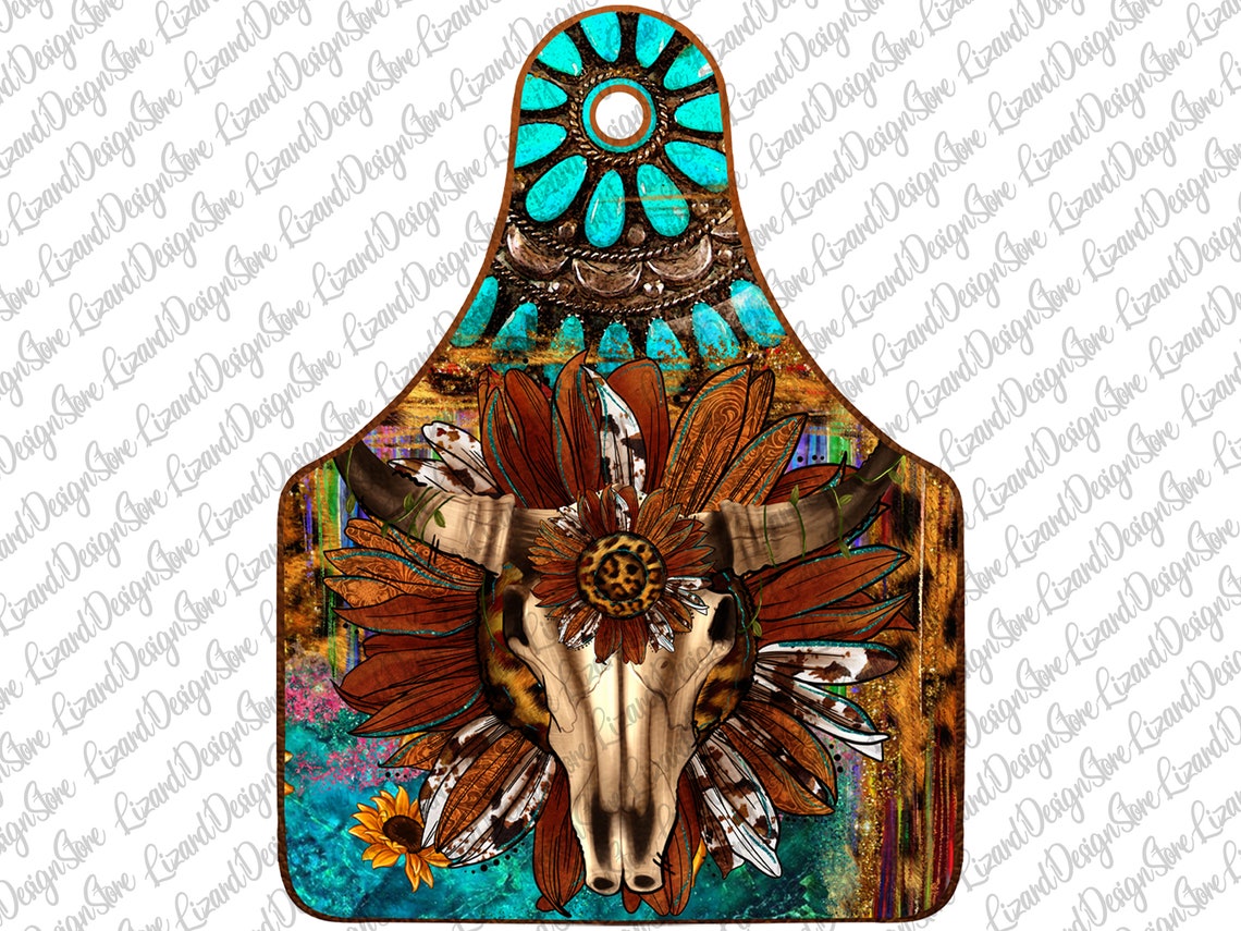 Cow Tag Design Bundle Pngcamoflage Cow Tagwestern Design - Etsy