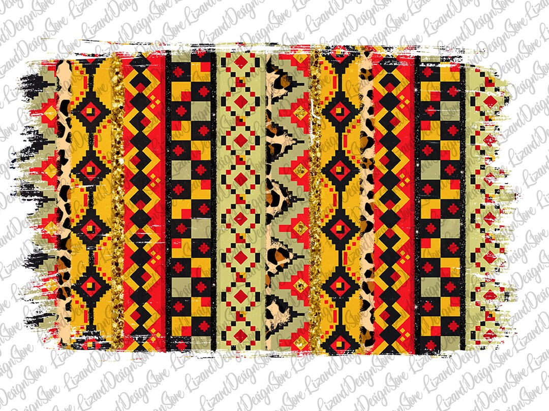 Aztec Backgrund Png, Aztec Western Leopard Distressed Png Background ...