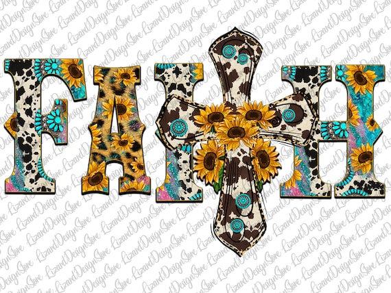 Faith Png Western Faith PNG Gemstone Faith Cross Png - Etsy