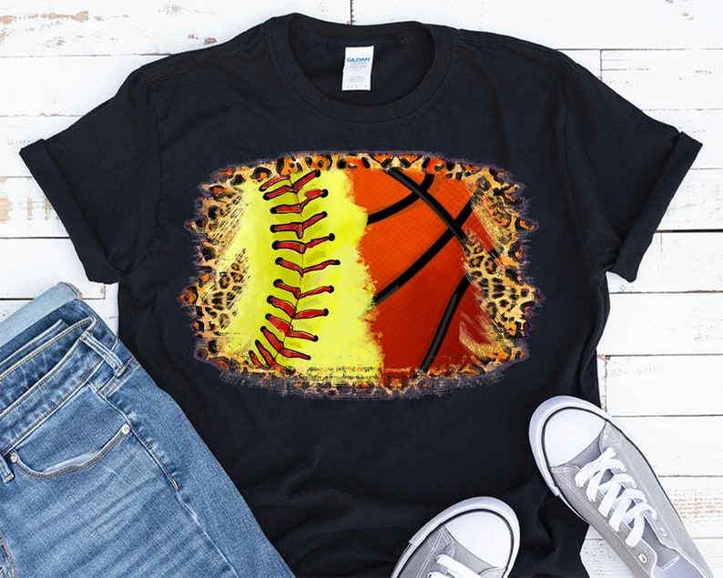 Softball and Basketball Background Design Softball Png | Etsy