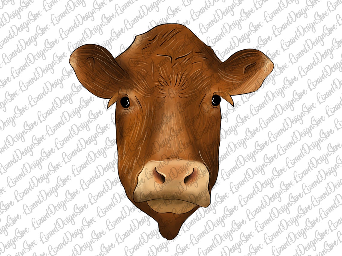 Western Cow Bundle Png Sublimation Design Hand Drawn Cow Png | Etsy