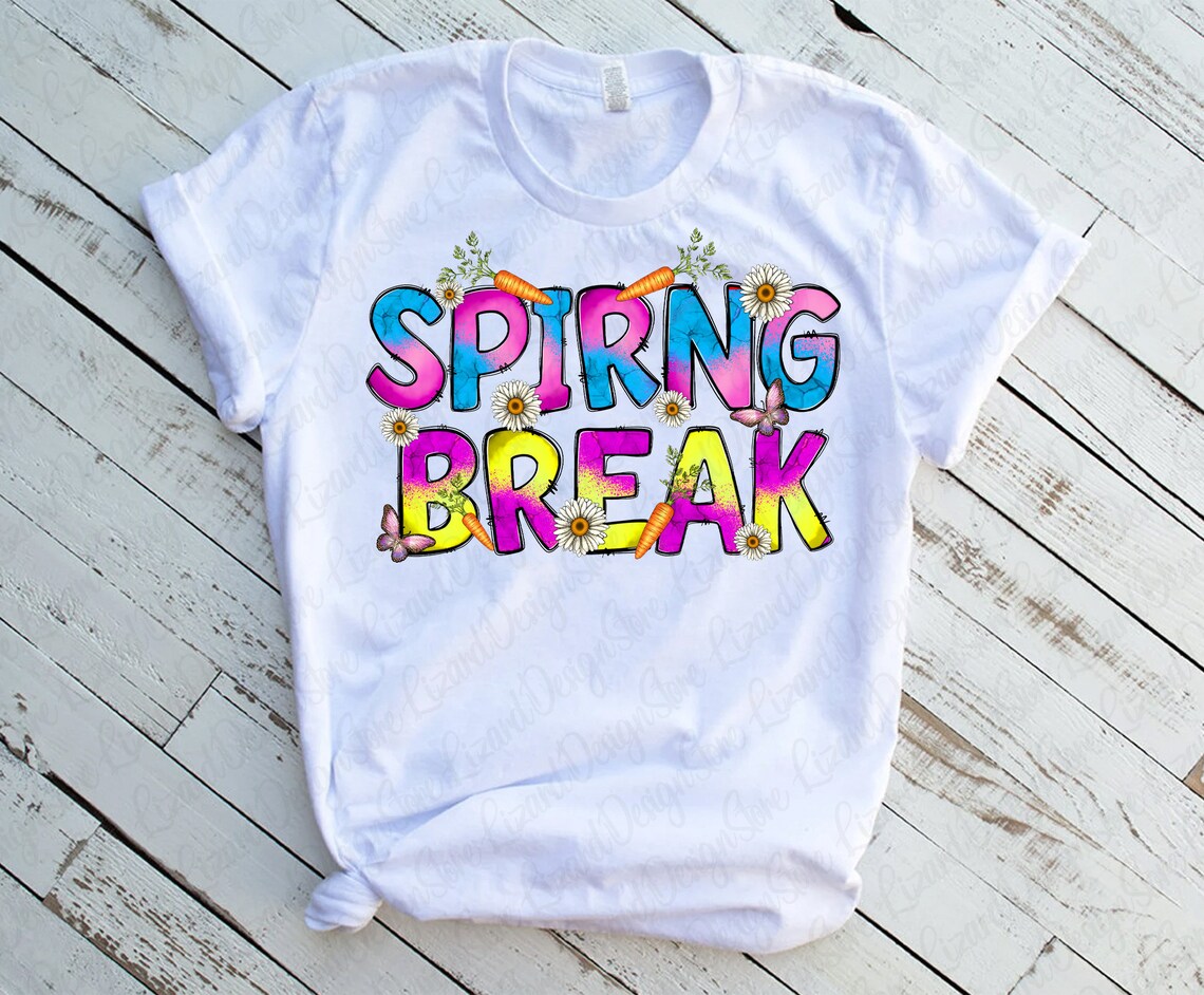 Spring Break Png Sublimation Design Download Happy Easter Day - Etsy