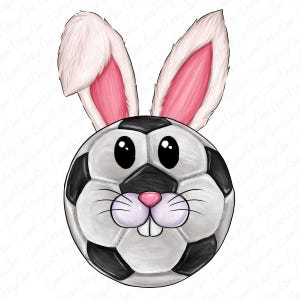 Soccer Easter Bunny Png Sublimation Design, Easter Bunny Png, Soccer ...