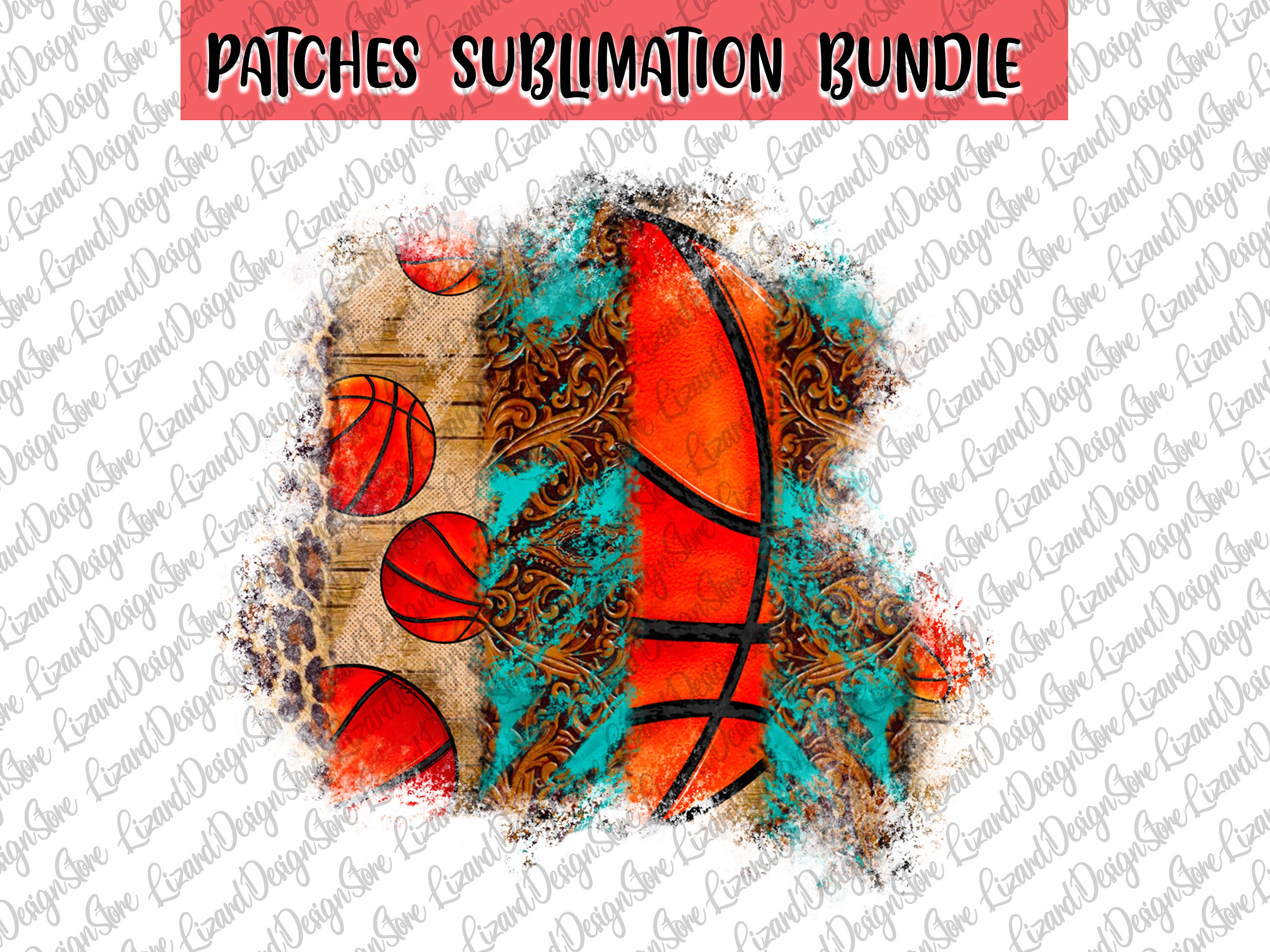 Basketball Patches Png Leopard Basketball Patch Sublimation - Etsy