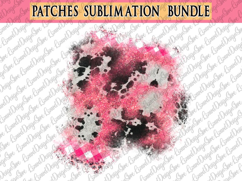 Pink Glitter Leopard Patch Png Leopard Pink Patch Png - Etsy