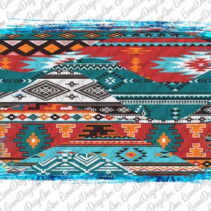 Aztec Turqoise Background Png, Turqoise Sublimation Png, Aztec ...