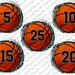 Basketball Number Bundle Design, Basketball Number Png, 5, 10, 15, 20 ...