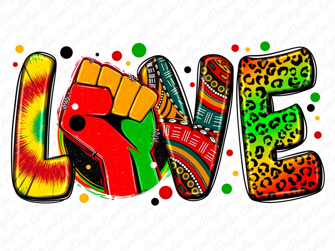 Love Juneteenth Png Sublimation Design Download, Juneteenth Png ...