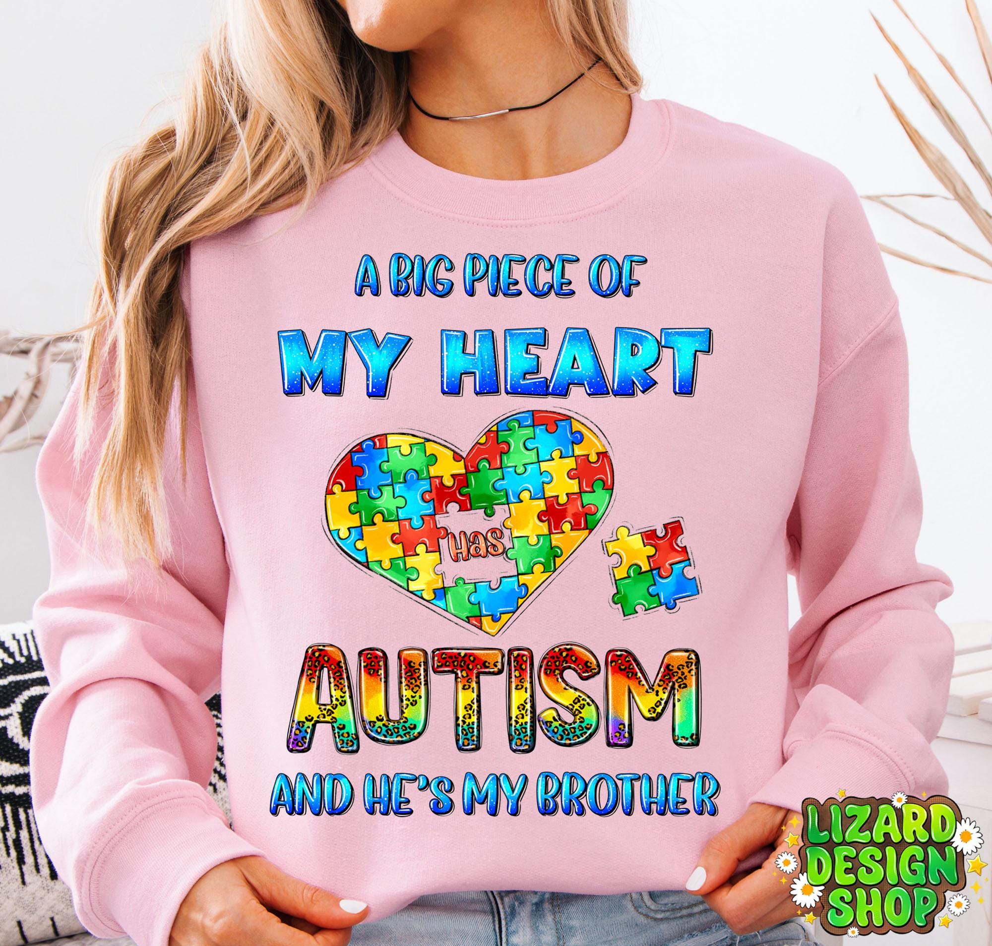 A Big Piece of My Heart Svg, Puzzle Piece Png, Autism Awareness, Autism ...