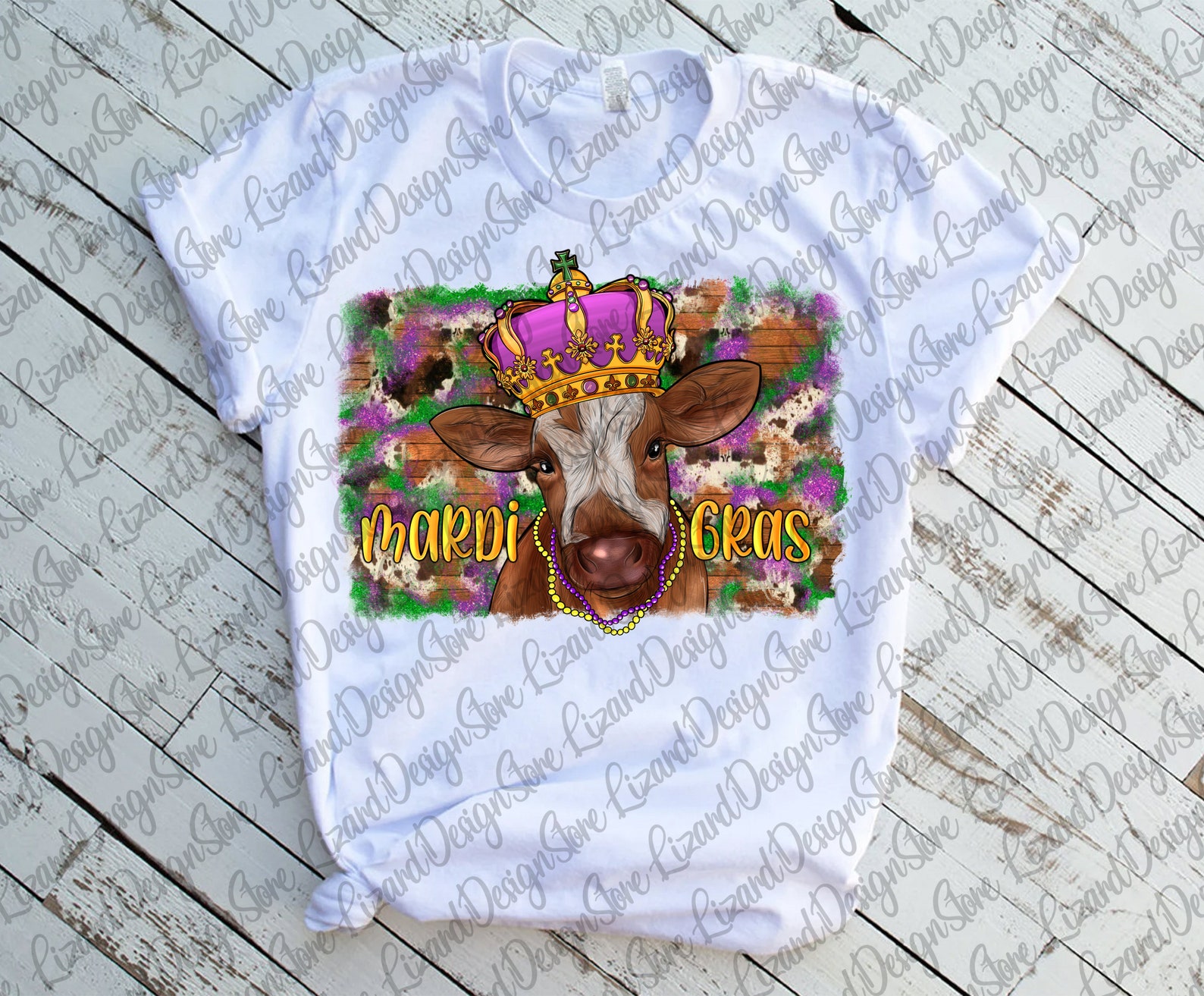 Mardi Gras Cow Crown Png File Mardi Gras Cow Png Fleur De - Etsy