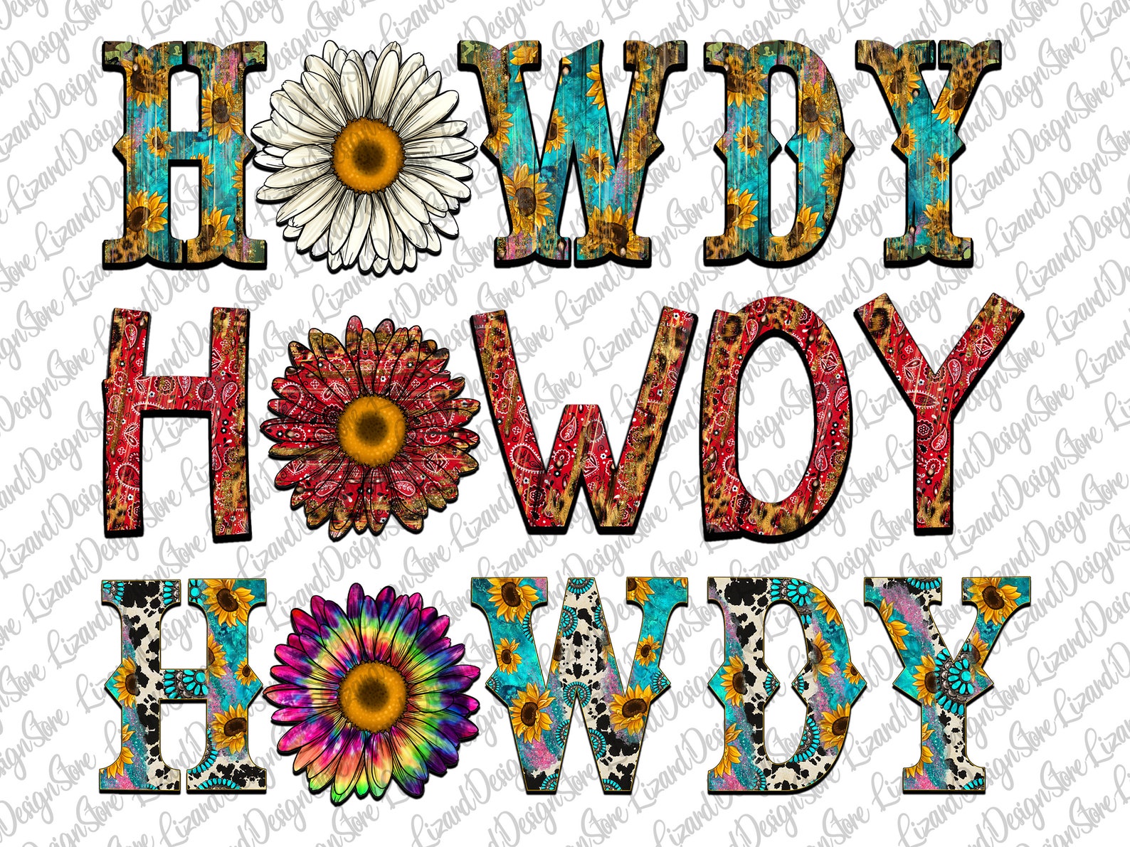Howdy Png Western Design Howdy Design Turqoise Red | Etsy