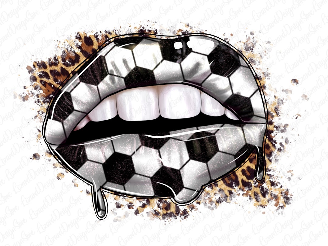 Soccer Lip Png Sublimation Design Download, Sport Lip Png, Soccer Ball ...