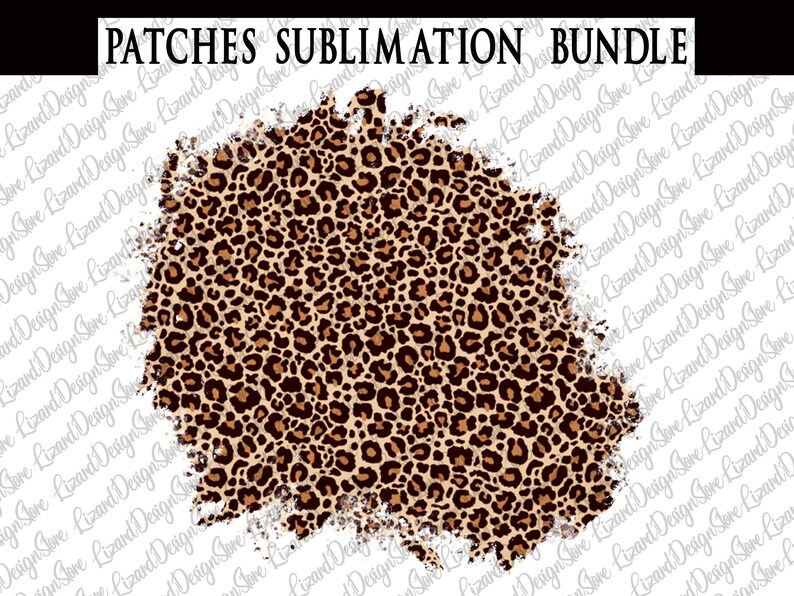 Distressed Leopard Print Patches PNG Distressed Leopard Print - Etsy