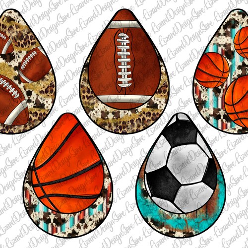 Sport Bundle Teardrop Png File Basketball Teardrop - Etsy