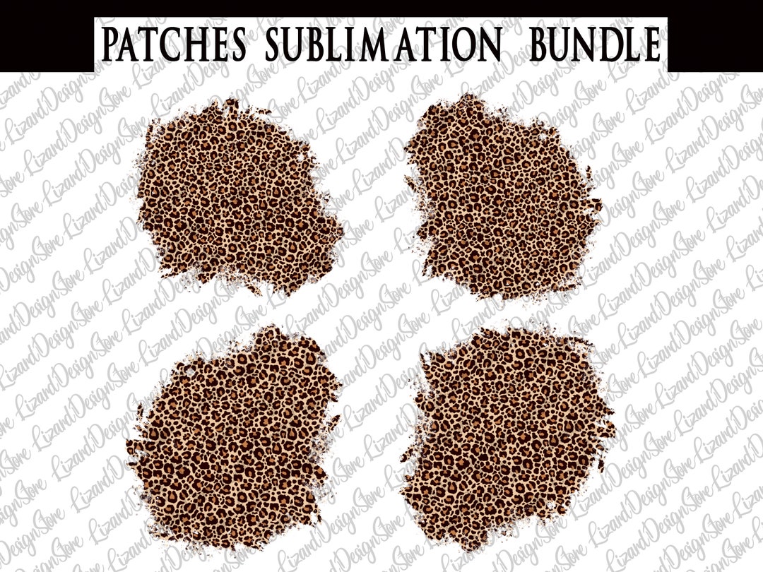 Distressed Leopard Print Patches PNG, Distressed Leopard Print ...