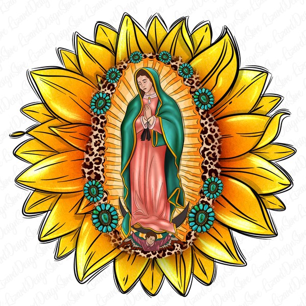 Our Lady of Guadalupe Sketched on Fabric - Etsy