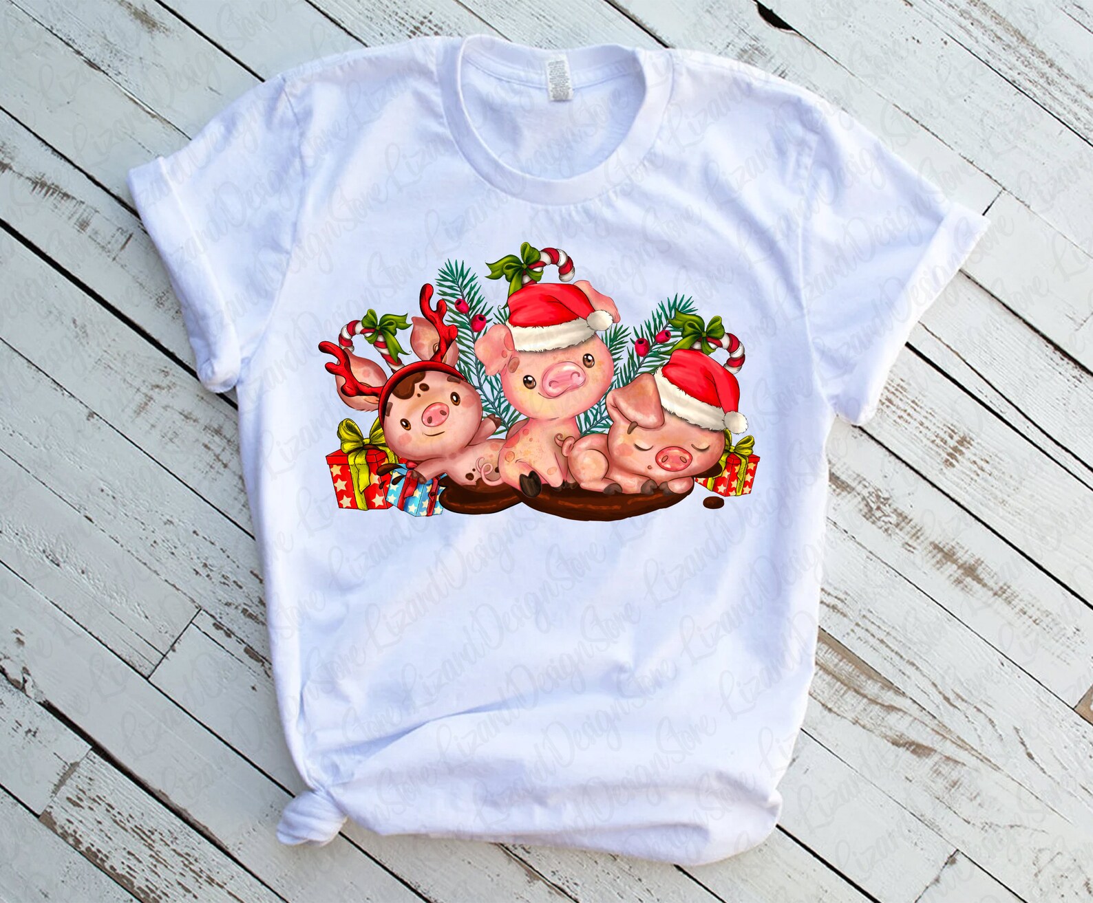 Christmas Pigs Png Sublimation Design,merry Christmas Png,pig Clipart ...