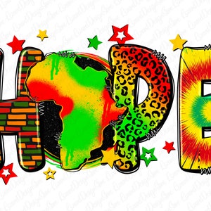 Juneteenth Hope Png Sublimation Design Download, Juneteenth Png, Black ...