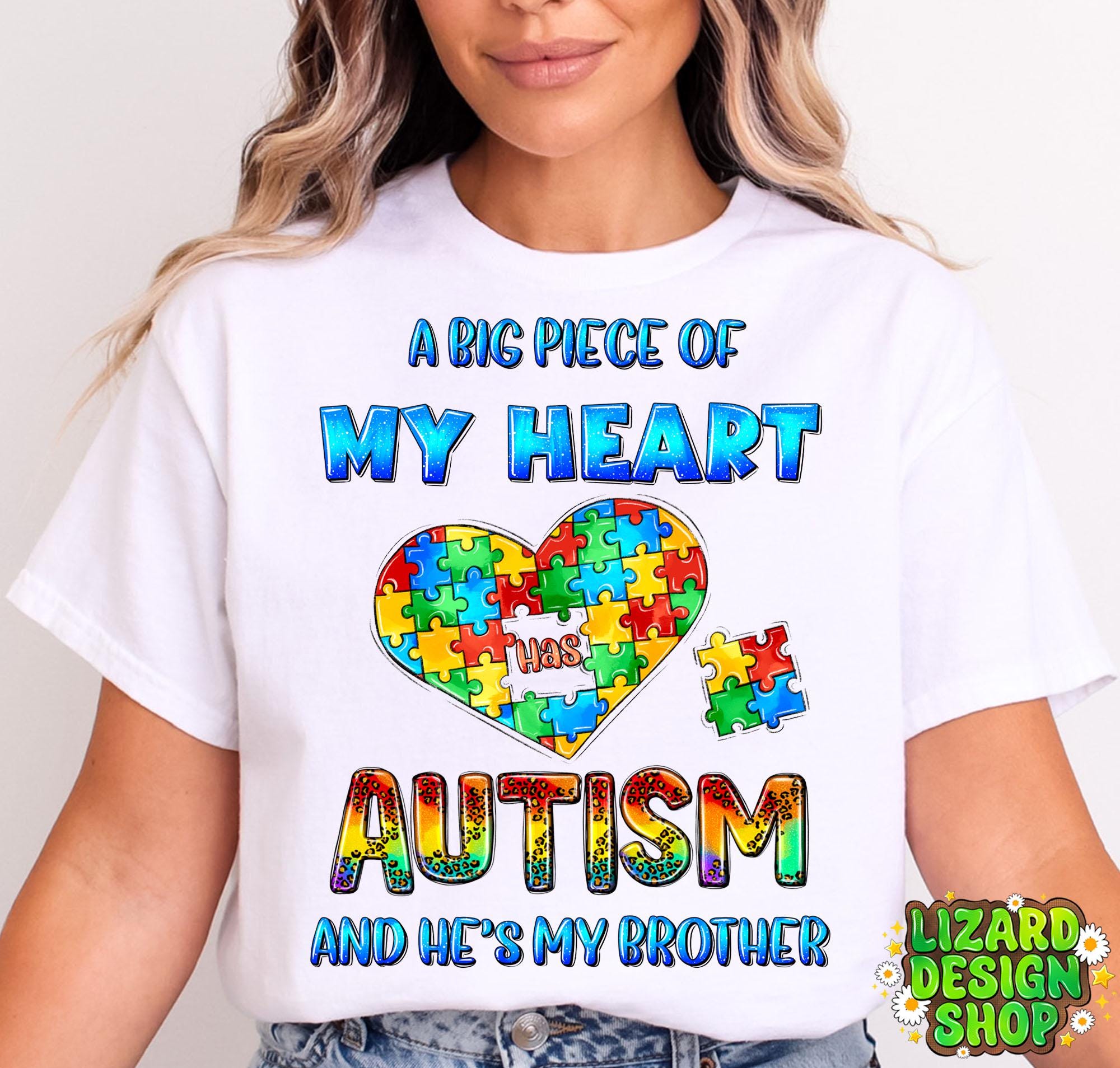 A Big Piece of My Heart Svg, Puzzle Piece Png, Autism Awareness, Autism ...